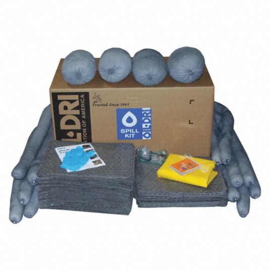 OIL-DRI, 59 gal Volume Absorbed Per Kit, Box, Spill Kit - 36MV31 ...