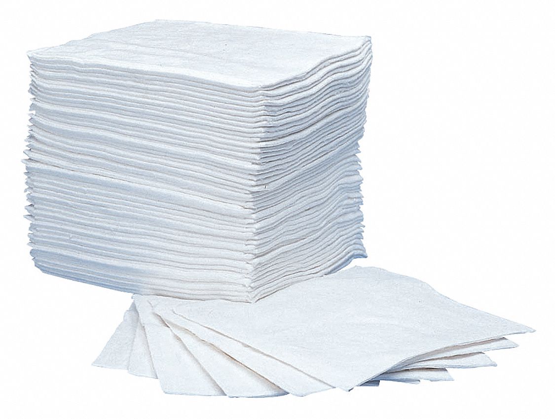OIL-DRI, 30 3/4 oz Volume Absorbed Per Pad, 19 in x 15 in Pad Size (L x ...