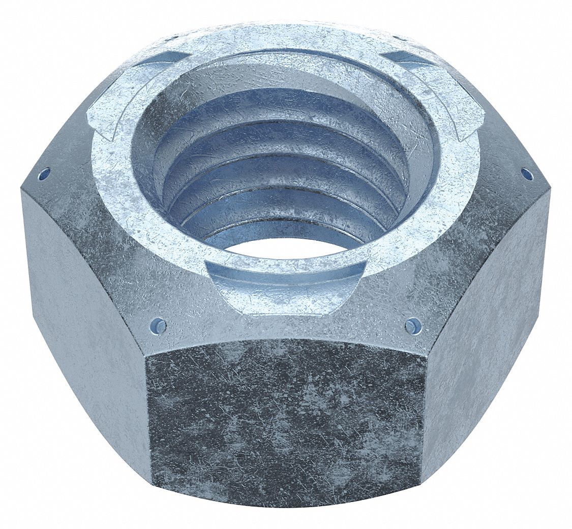 Top Lock Distorted Thread, Std Hex, Lock Nut - 36N083|51CLC0813 - Grainger