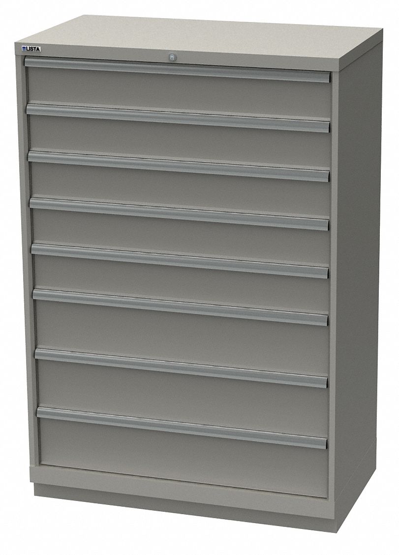LISTA, 40 1/4 in x 22 1/2 in x 57 1/8 in, 8 Drawers, Modular Drawer ...