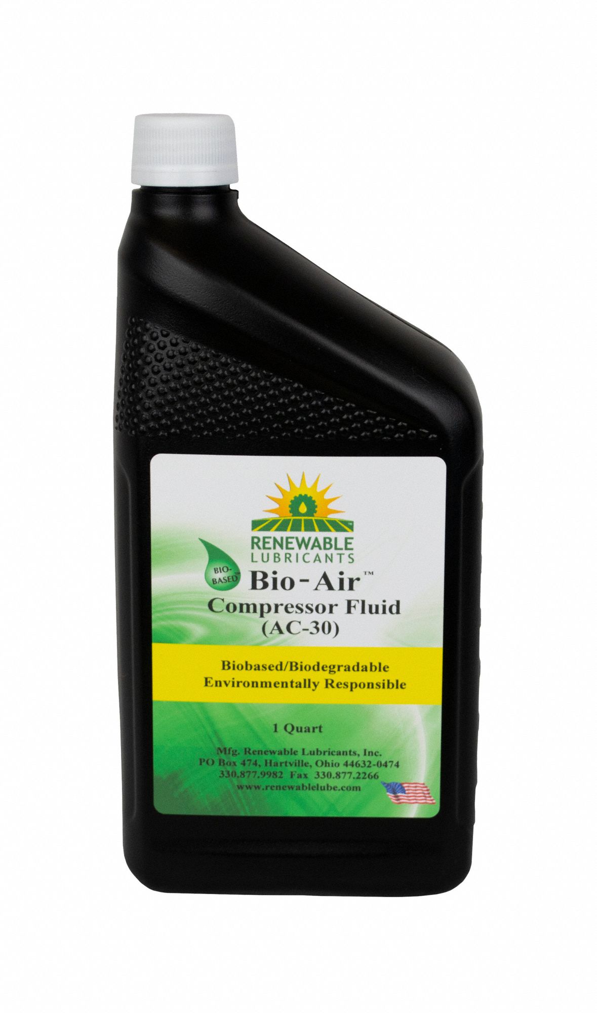RENEWABLE LUBRICANTS, 1 qt, Bottle, Compressor Oil - 36N465|84201 ...