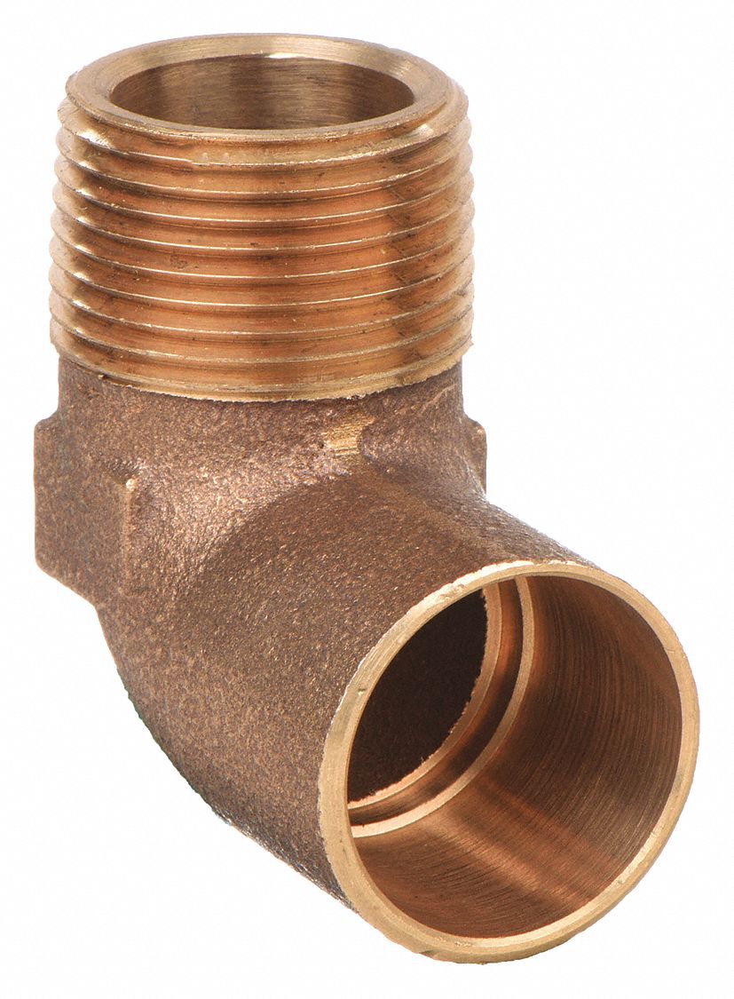 NIBCO, 1 in CTS x 1 in Pipe, Cup x MNPT, Sweat Fitting Elbow - 36N505 ...