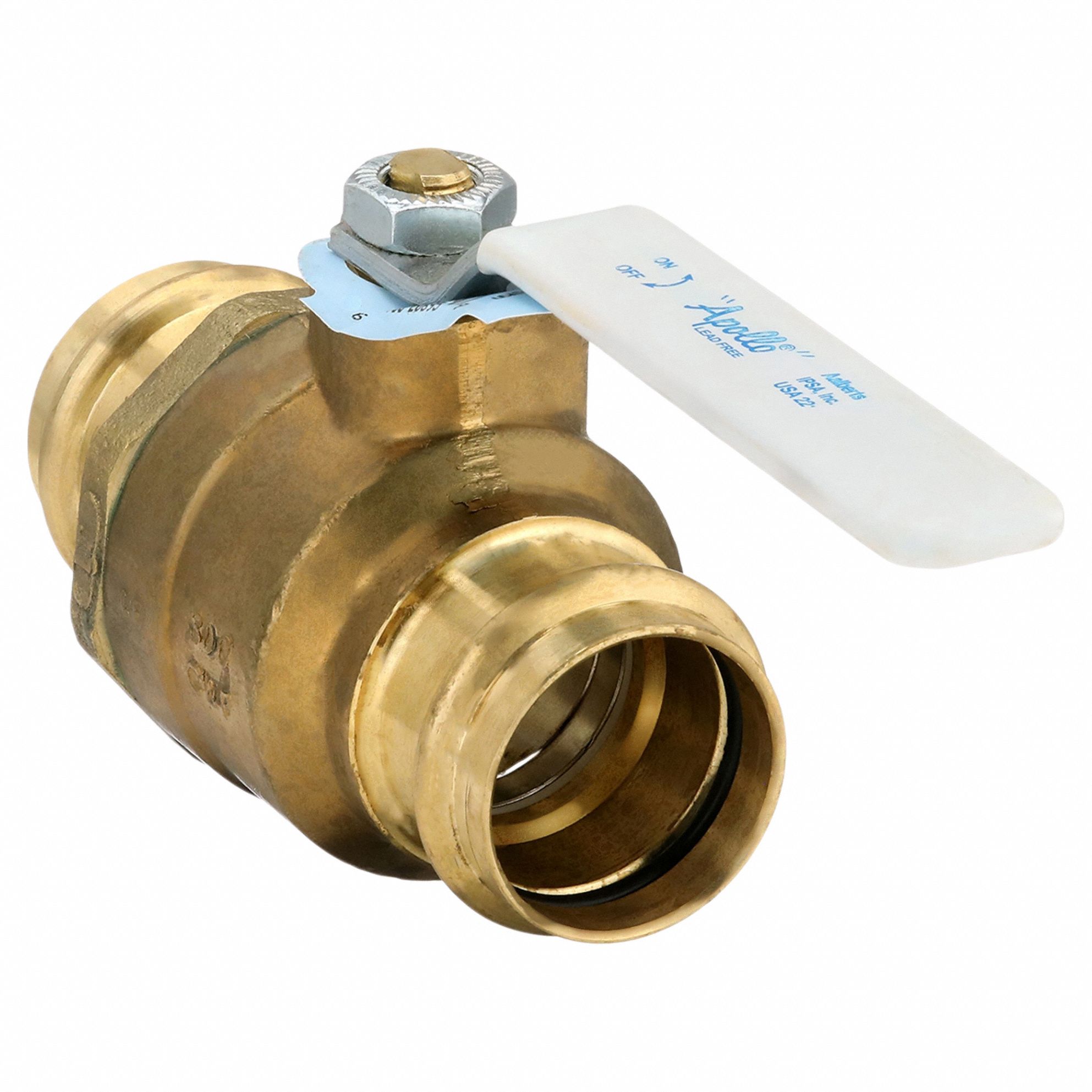 APOLLO, 1 1/4 in, Brass, Manual Two-Way Ball Valve - 36N584|77VLF10601 - Grainger