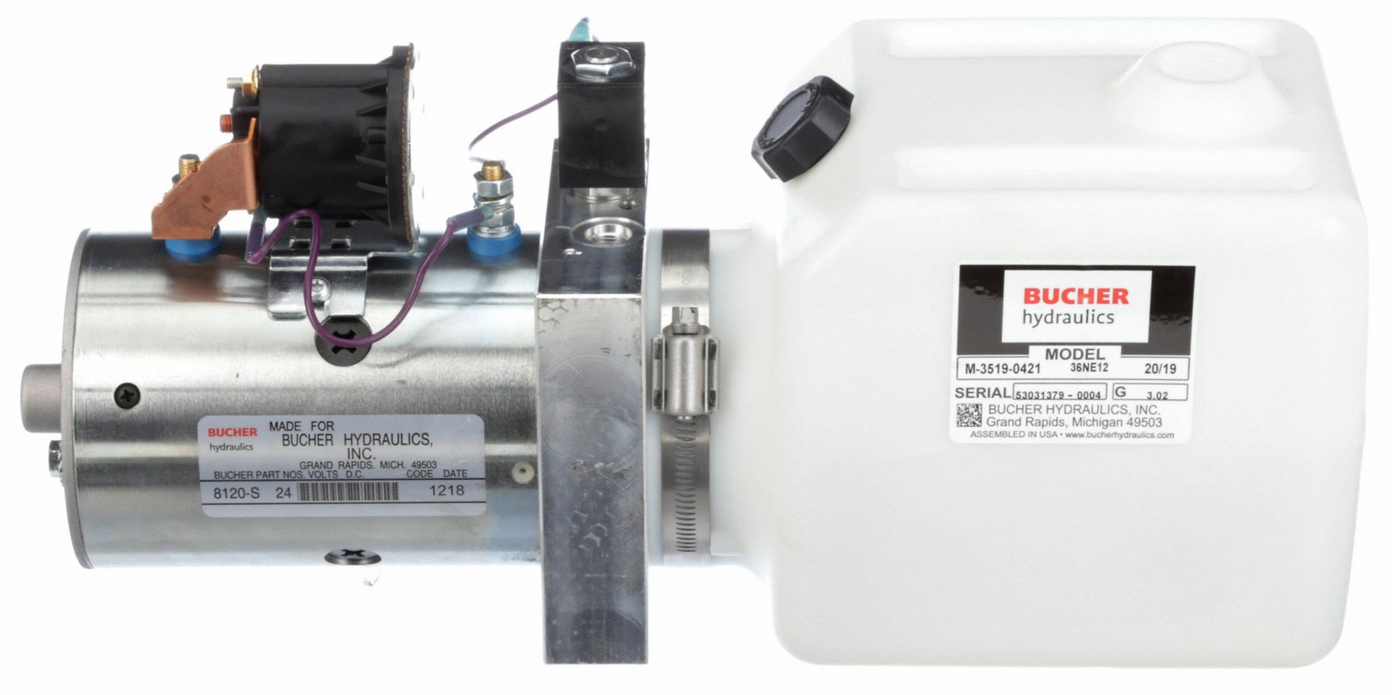 MONARCH Hydraulic Power Unit: 3.4 gpm, 3,000 psi Max. Pressure, 0.6 gal ...