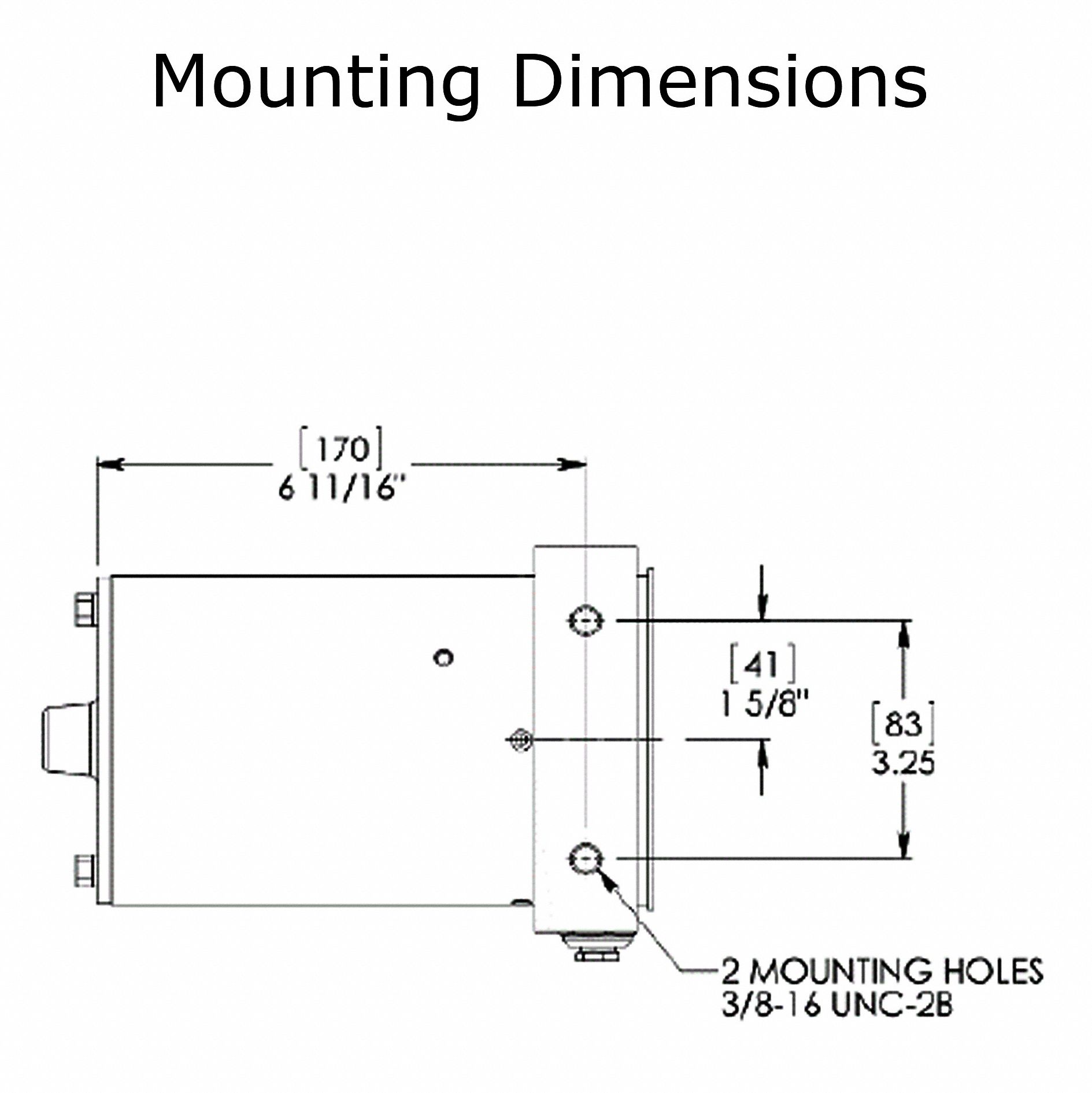 MONARCH Hydraulic Power Unit: 2 gpm, 3,000 psi Max. Pressure, 0.5 gal ...