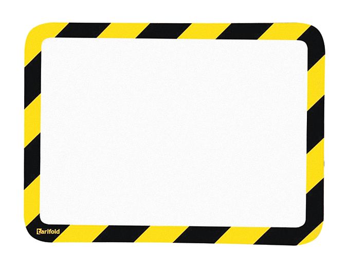 TARIFOLD Porta Rótulos,Amarillo/Negro,1/8",PQ2 - Soportes para Anuncios ...