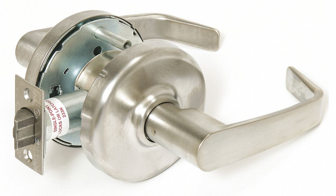 CORBIN, Privacy Lever Locksets, Chrome, Door Lockset - 36NH18|CL3320TO ...