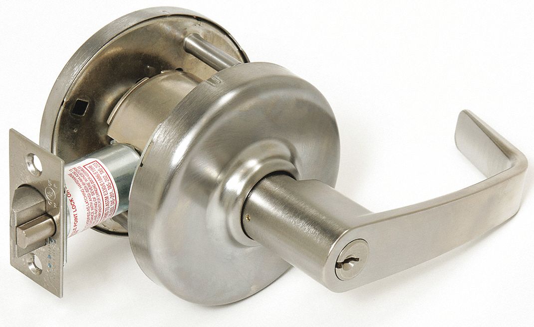 CORBIN, Classroom Security Lever Locksets, Chrome, Door Lockset ...