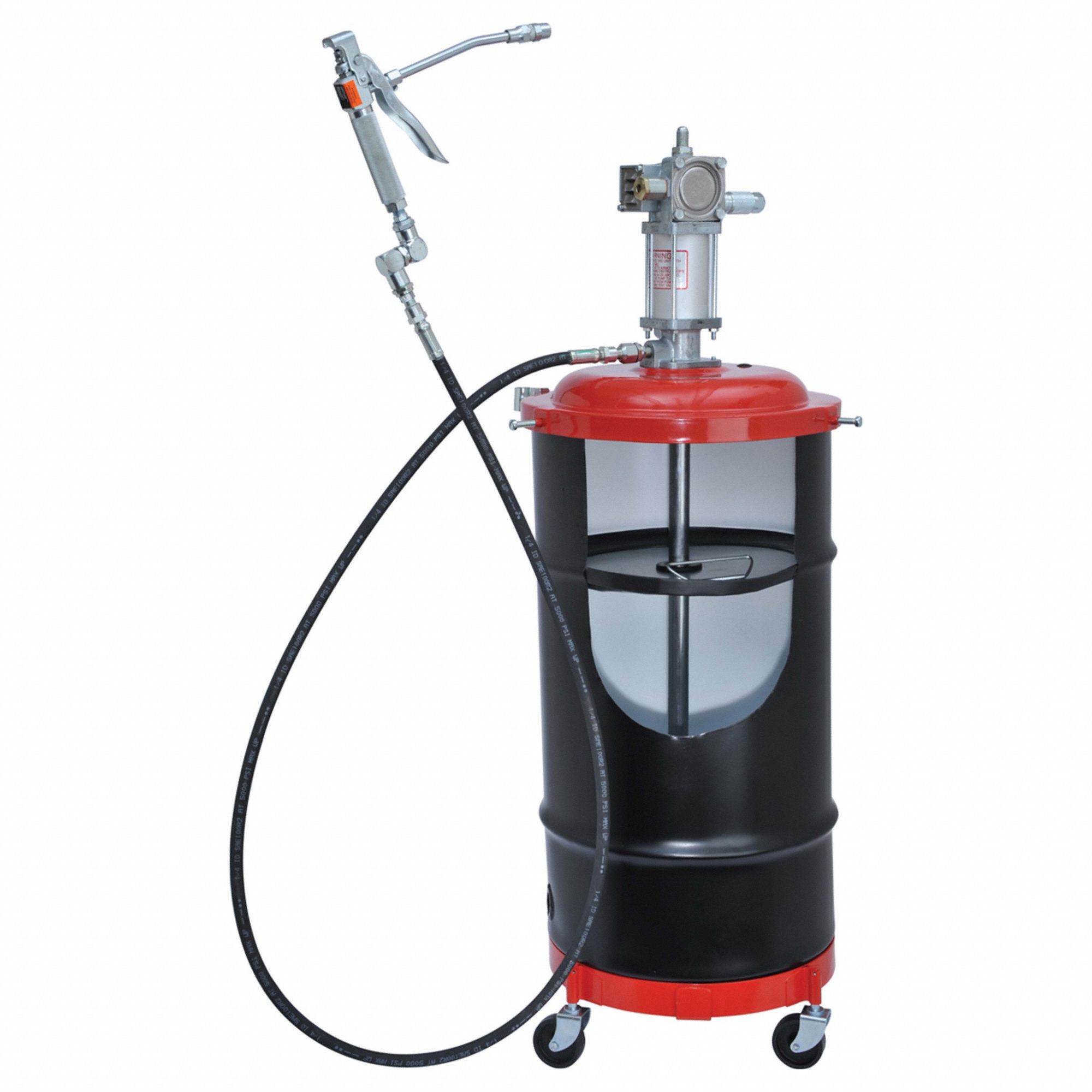 LINCOLN, For Gear Lube Media Type, Air, Portable Grease Pump with Gun ...