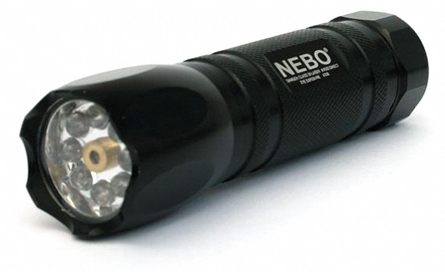 LED Mini Flashlight, Aluminum, Maximum Lumens Output: 75, Gray, 4.50 in ...