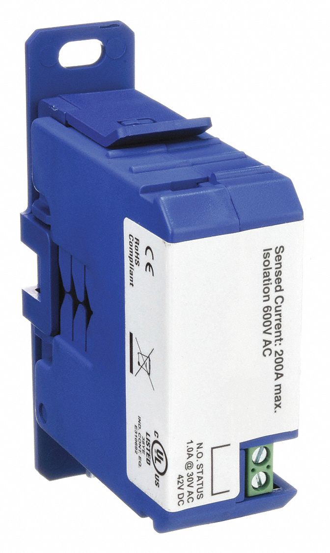 Current Sensing Relay, Self Powered Input or Control Voltage - Grainger