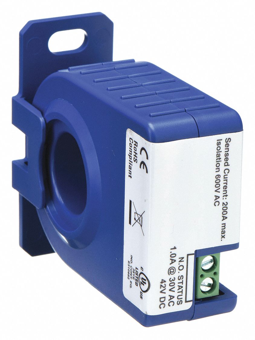 Current Sensing Relay, Self Powered Input or Control Voltage - Grainger