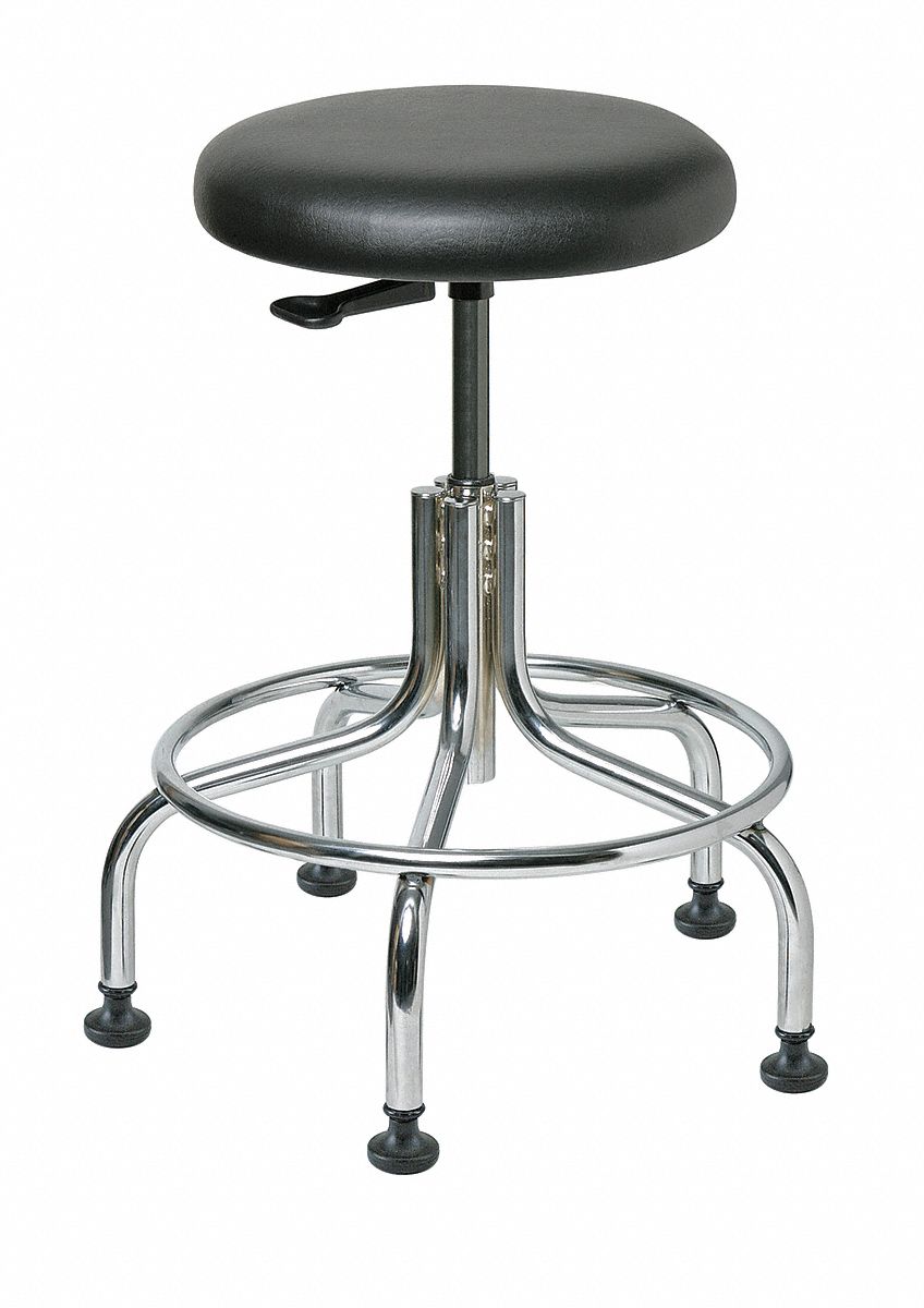 BEVCO Vinyl Cleanroom Pneumatic Stool with 300 lb Weight Capacity ...