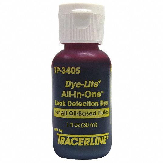 TRACERLINE, 1 oz Container Size, UV Leak Detection Dye - 36PW58|TP-3405 ...