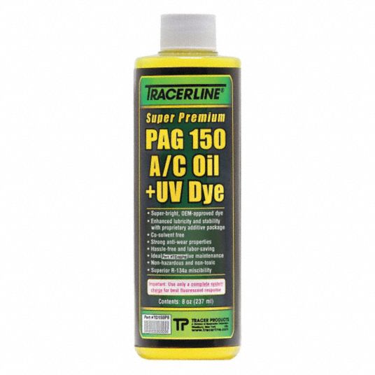 TRACERLINE, 8 oz Container Size, Green, PAG Lubricant/Dye - 36PW68 ...