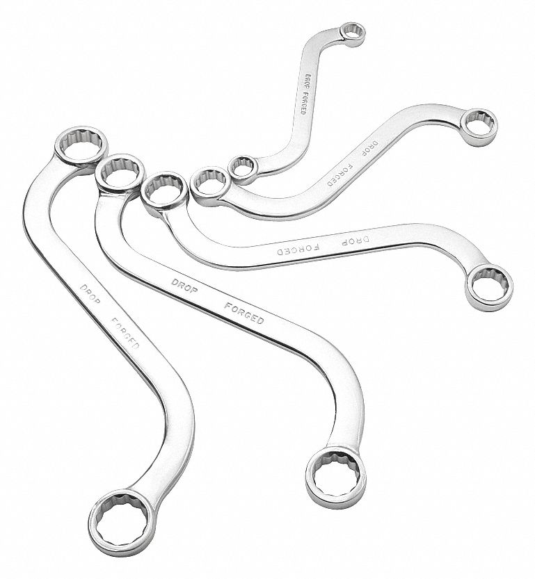 SUNEX S-STYLE WRENCH SET, FULL POLISH FINISH, 5 PIECE SET - 1001870 ...