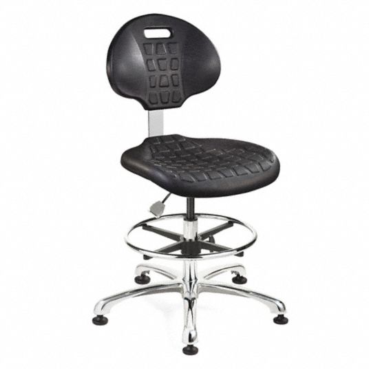 BEVCO, Everlast, Black, Drafting Chair - 36R289|7350-BLK - Grainger