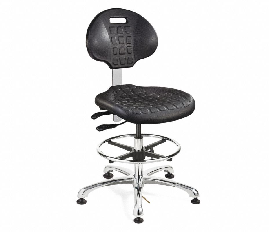 BEVCO Silla de Trabajo Neumáticas para Sala Blanca ESD, Negro ...