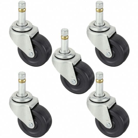 BEVCO, No Brake, 2 in Wheel Dia., Stem Caster Kit - 36R604|CAR5-E ...