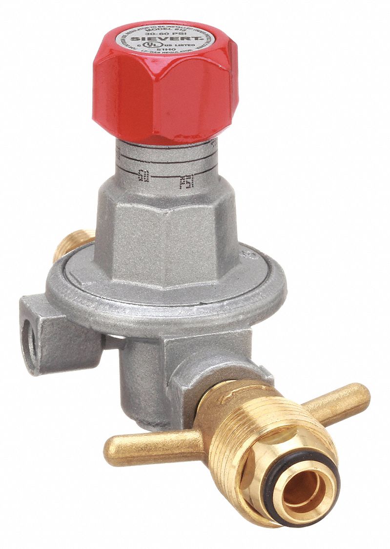 SIEVERT, Single Stage, CGA 510 Inlet, Adjustable Regulator - 36RA58 ...