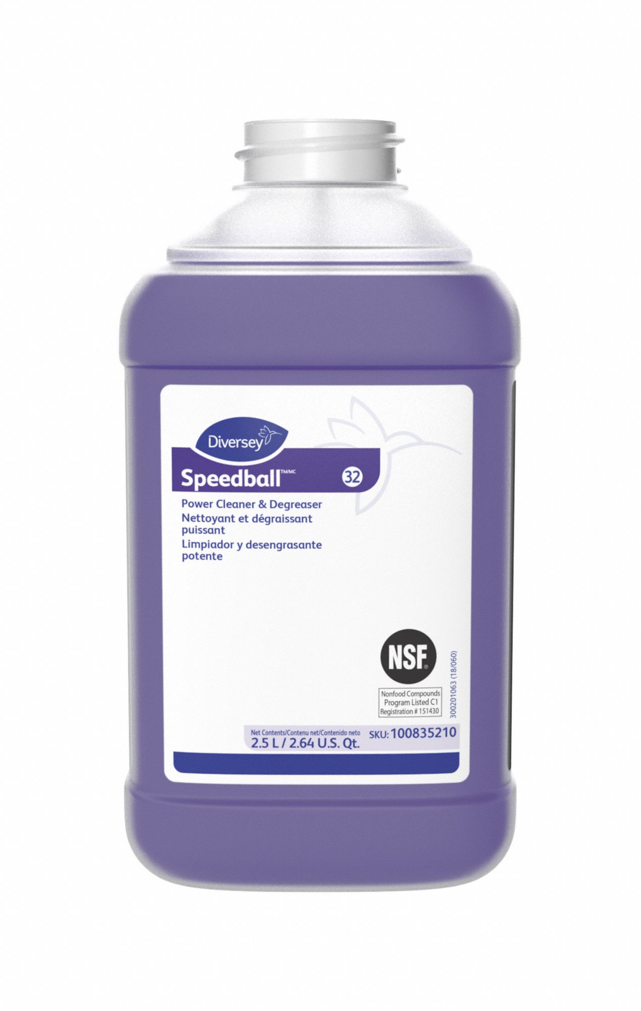 DIVERSEY, Speedball, 32, Non-Butyl Cleaner Degreaser Concentrate ...