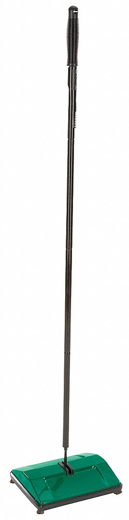 BISSELL COMMERCIAL, 7 1/2 in Cleaning Path Wd, Manual, Stick Sweeper ...