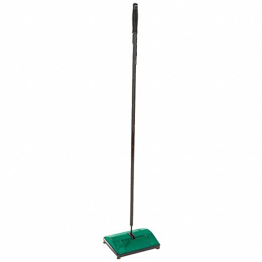BISSELL COMMERCIAL Stick Sweeper: 7 1/2 in Cleaning Path Wd, Manual ...