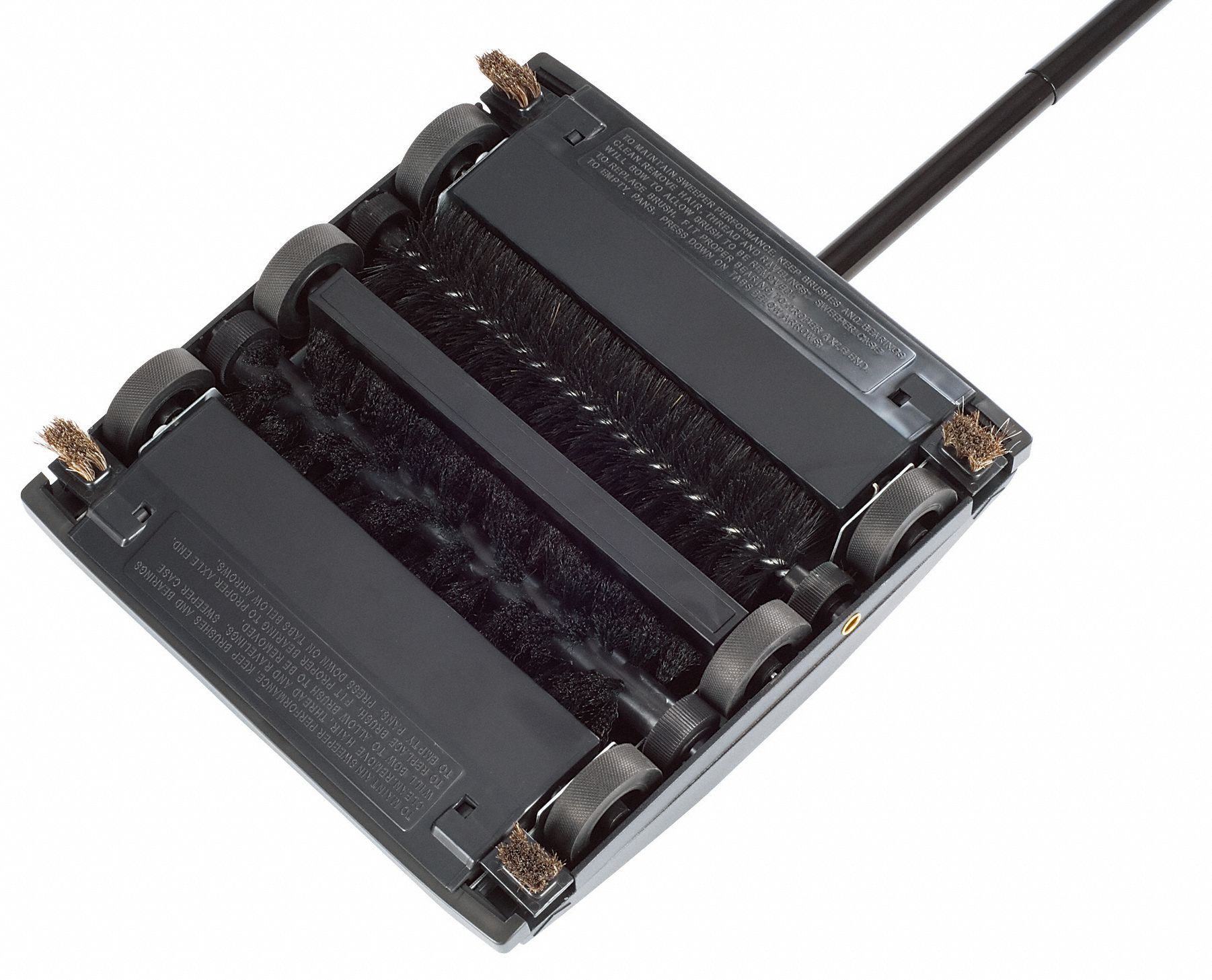 BISSELL COMMERCIAL Stick Sweeper: 9 1/2 in Cleaning Path Wd, Manual ...