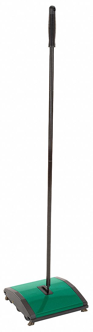 BISSELL COMMERCIAL, 9 1/2 in Cleaning Path Wd, Manual, Stick Sweeper ...