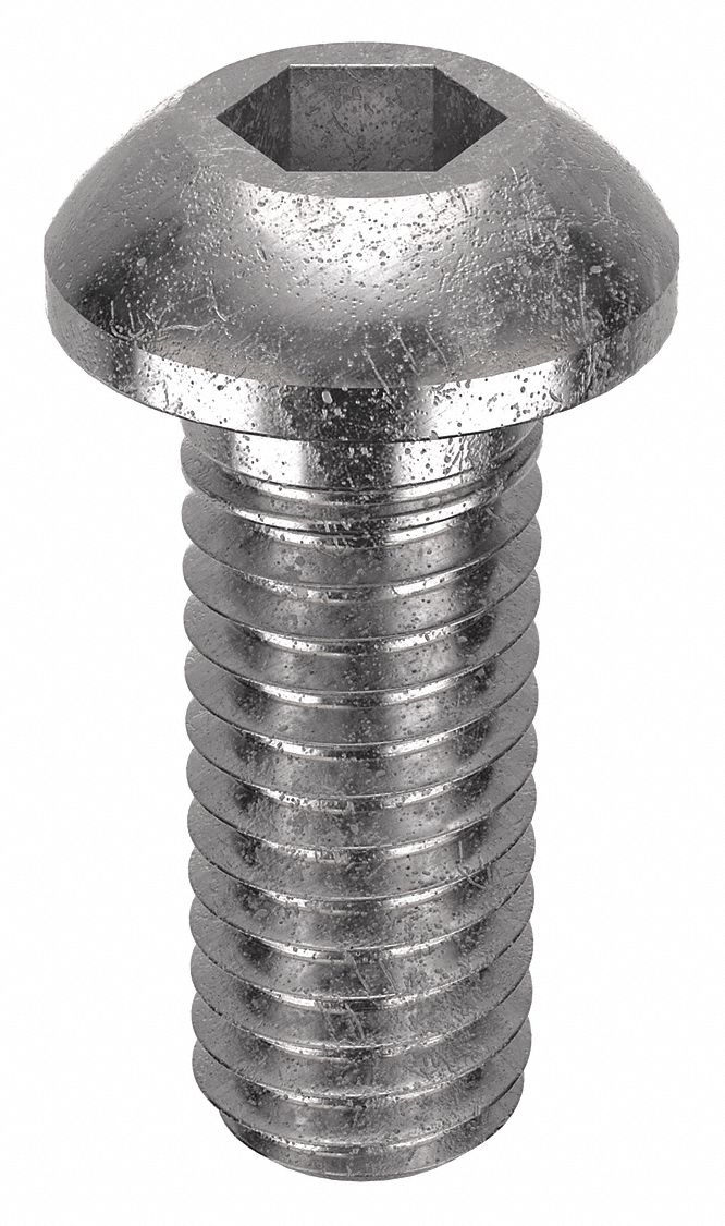 FOREVERBOLT SHCS,BUTTON,18-8 SS,M6-1.00X16MM,PK25 - Socket Head Cap ...