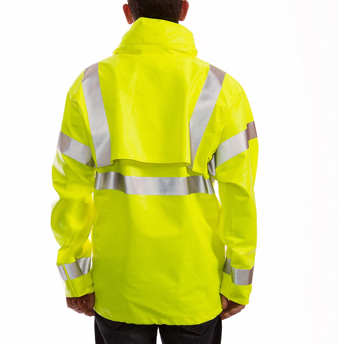 TINGLEY Arc Flash Flame Resistant Rain Jacket: 2 PPE CAT, 8.7 cal/sq cm ...