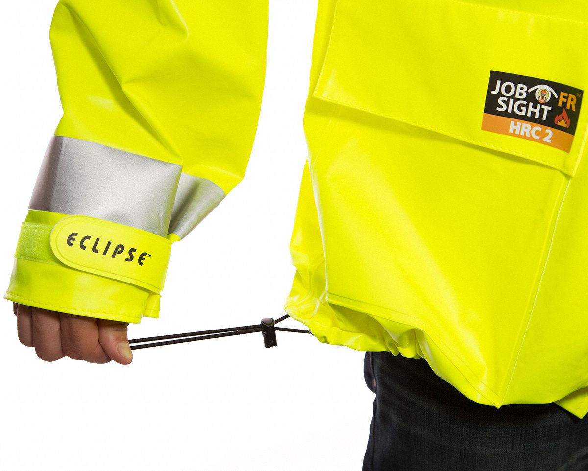 TINGLEY Arc Flash Flame Resistant Rain Jacket: 2 PPE CAT, 8.7 cal/sq cm ...