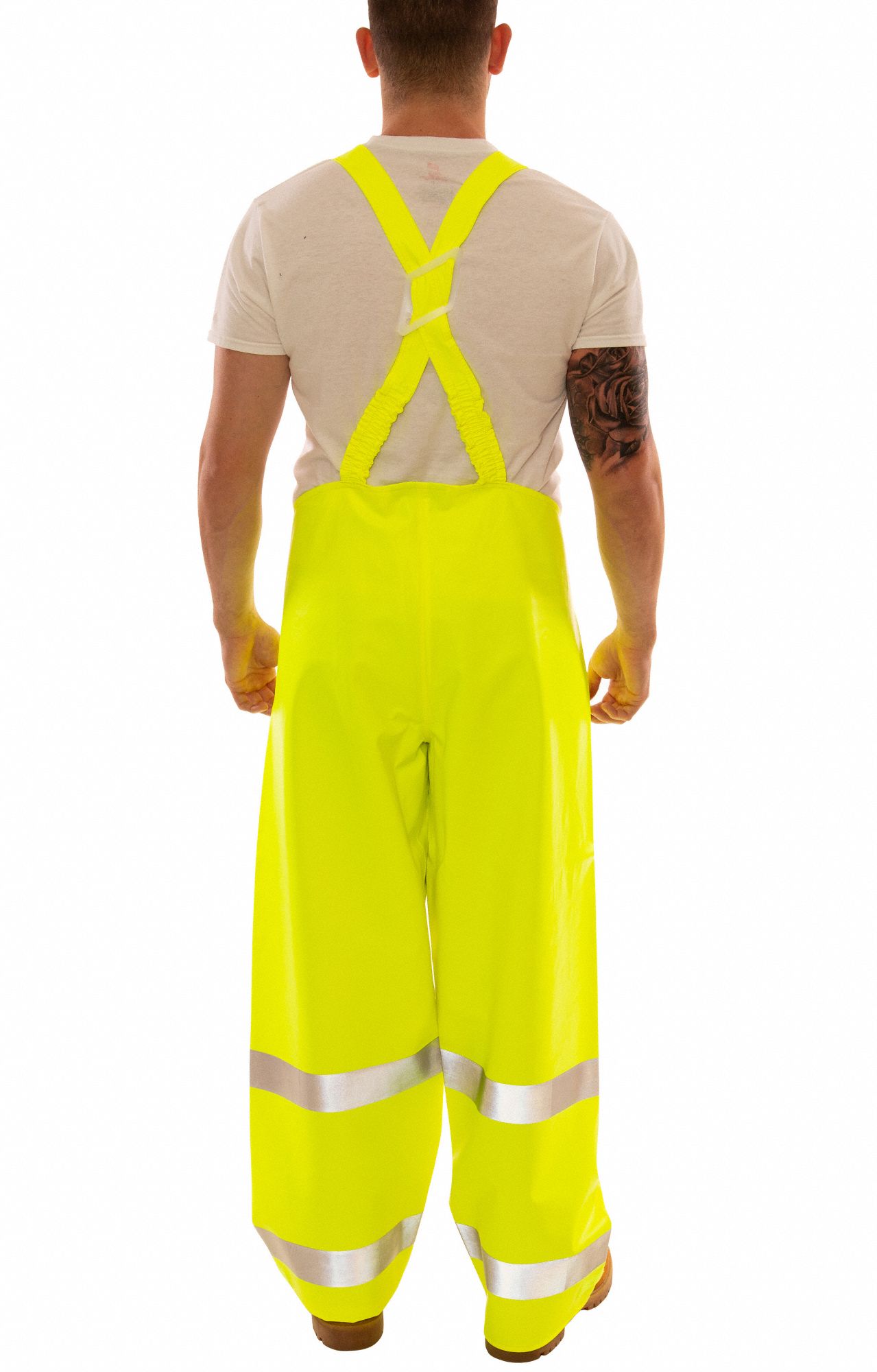TINGLEY Arc Flash Hi-Visibility Bib Overall: 8.7 cal/sq cm ATPV, High ...