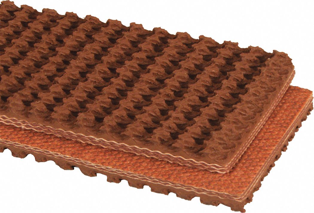 24 in Belt Wd, 5/16 in Belt Thick, High-Grip Multi-Ply Conveyor Belt ...
