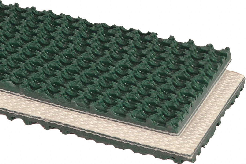 18 in Belt Wd, 7/32 in Belt Thick, High-Grip Multi-Ply Conveyor Belt ...