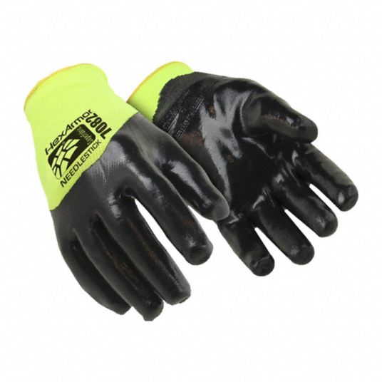 HEXARMOR, M ( 8 ), ANSI Needlestick Level 4, Coated Gloves - 36T442|7082-M(8) - Grainger