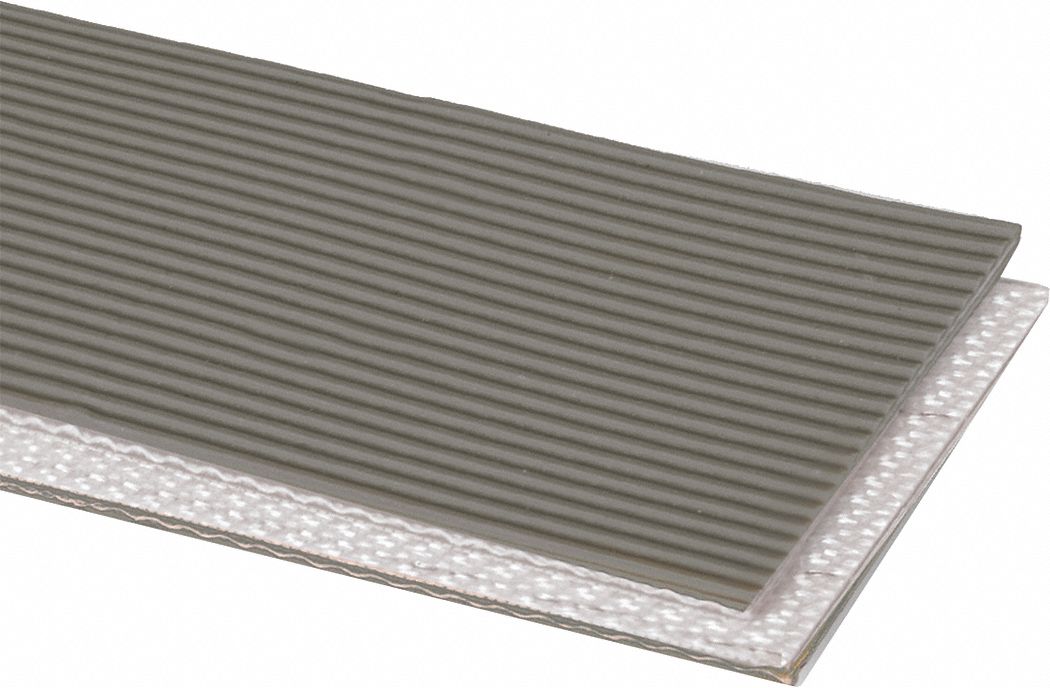 30 in Belt Wd, 3/32 in Belt Thick, High-Grip Multi-Ply Conveyor Belt ...