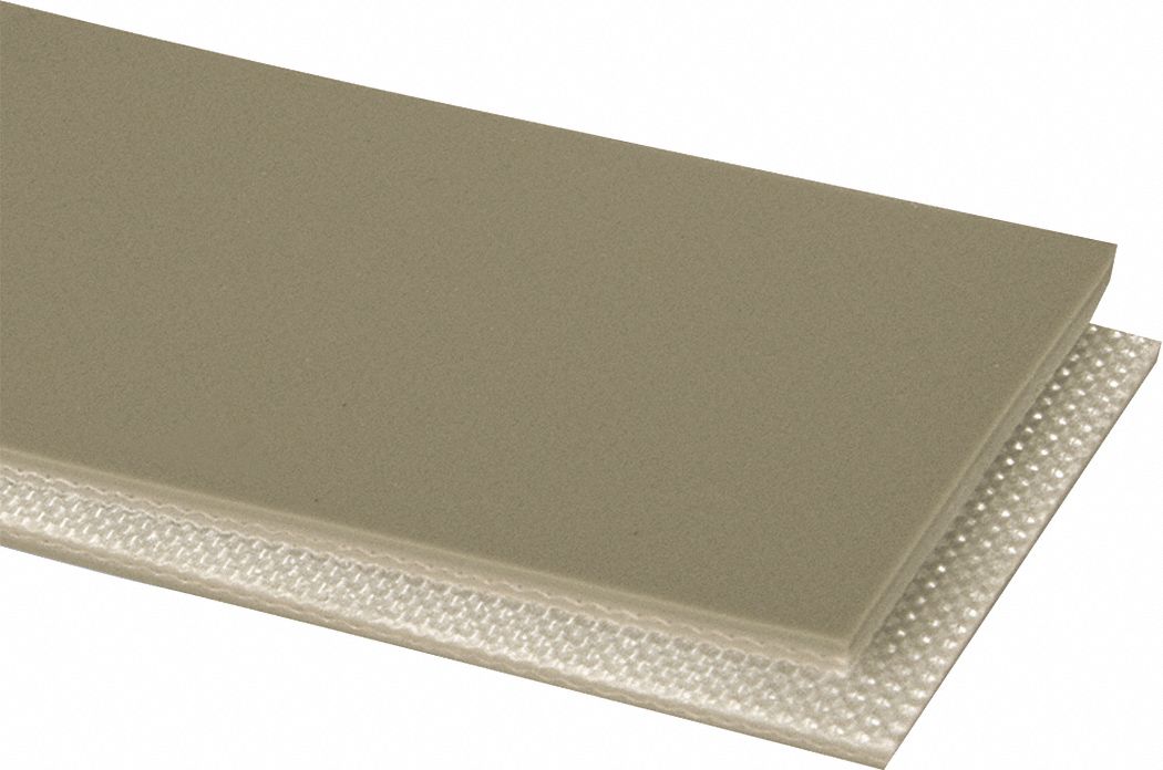 16 in Belt Wd, 1/8 in Belt Thick, High-Grip Multi-Ply Conveyor Belt ...
