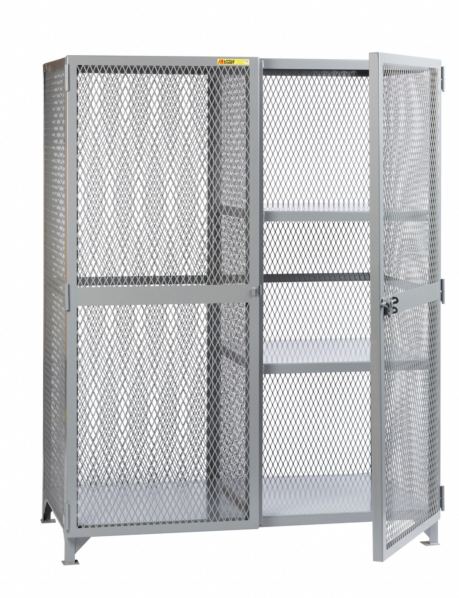 LITTLE GIANT Bulk Storage Locker: 61 in x 27 in x 78 in, 2 Fixed ...