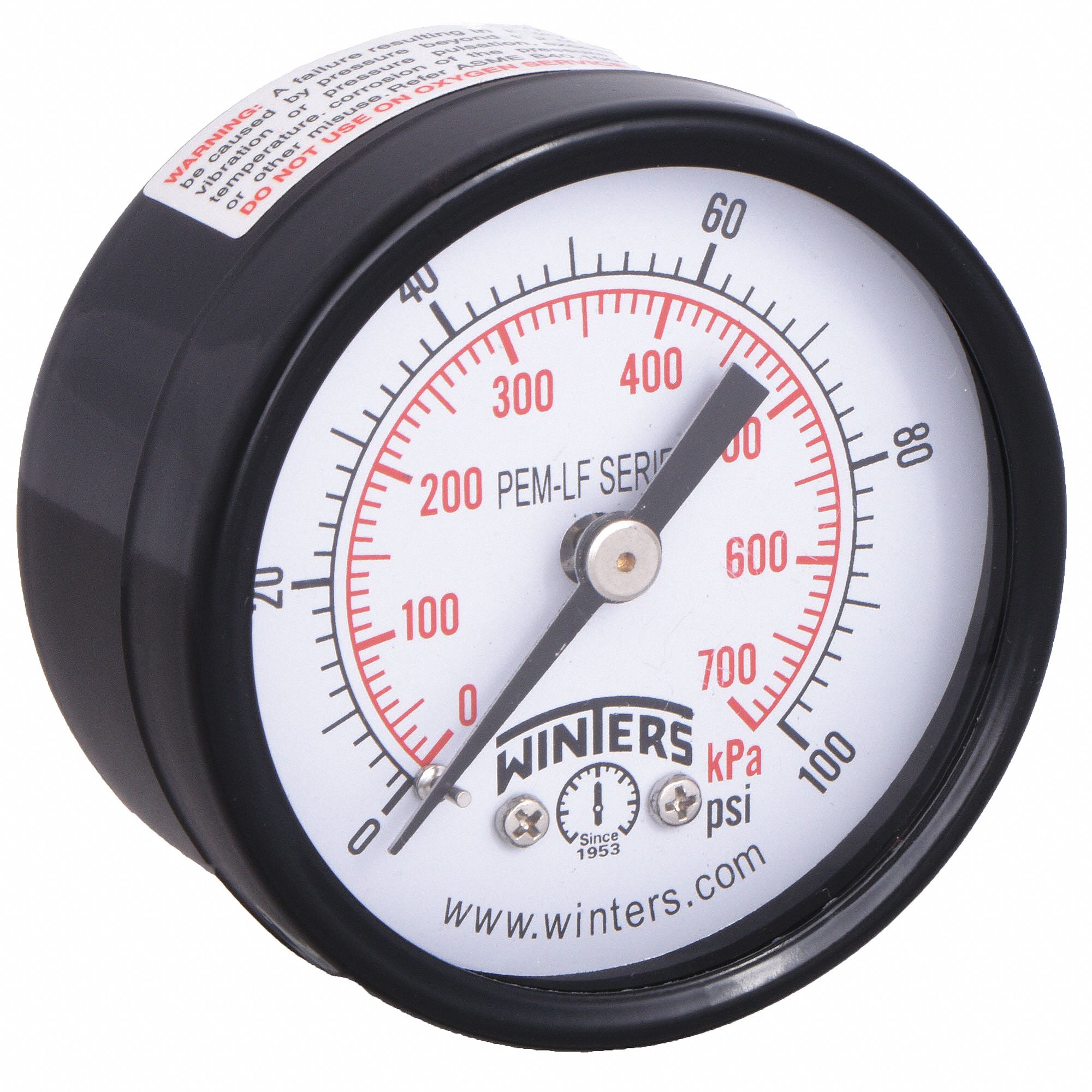 WINTERS, PEM-LF, Pressure Gauge - 36TV68|PEM1406LF - Grainger