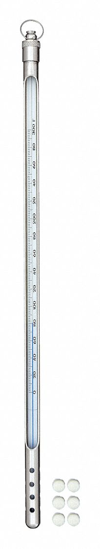 VEE GEE, 0°F to 300°F, Partial Immersion, Armored Liquid In Glass ...