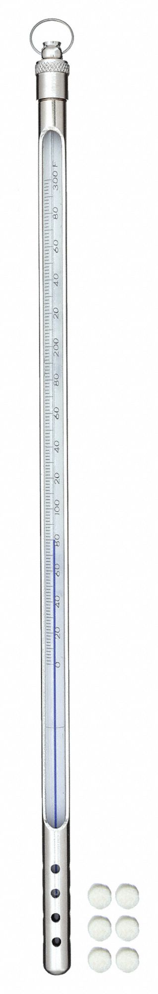 VEE GEE, 0°F to 300°F, Partial Immersion, Armored Liquid In Glass ...