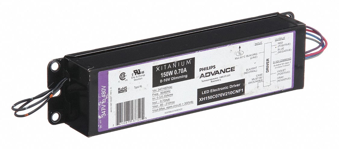 ADVANCE, Class 2, 150 W Max. Power Output, LED Driver - 36UX16 ...