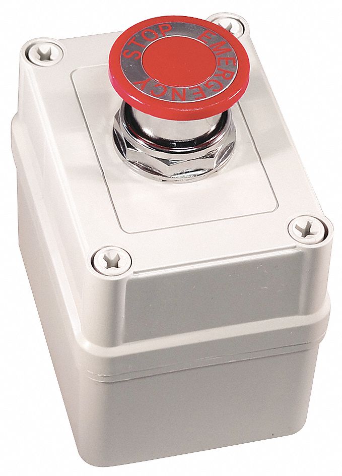 Hoffman 4XT5B63-1 Hoffman Push Button Control Station: Maintained, 1NC ...