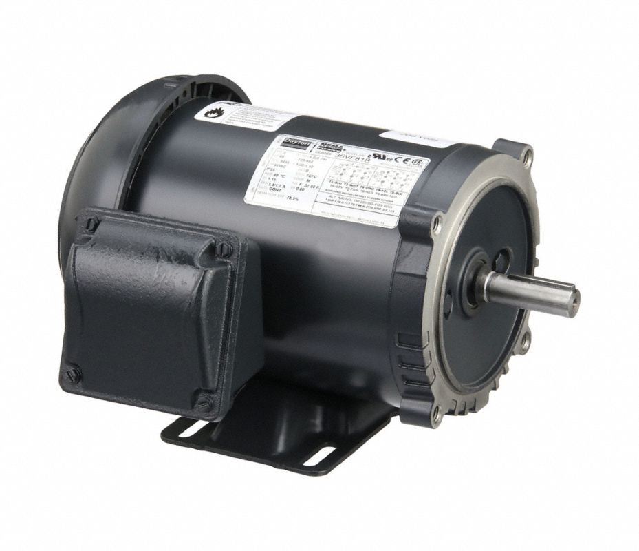 DAYTON Motor de Propósito General,1 HP,Continuo - Motores Trifásicos CA para Propósito General ...