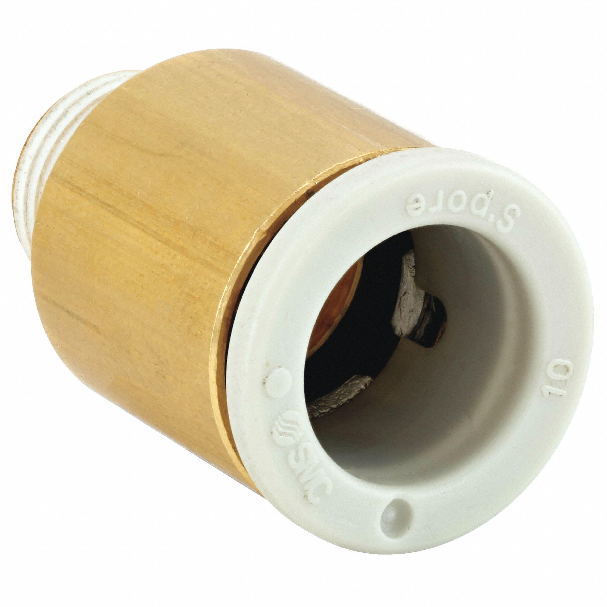 SMC, 10 mm OD x 1/8 in Pipe Size, Push-to-Connect x BSPT, Push-Fit ...