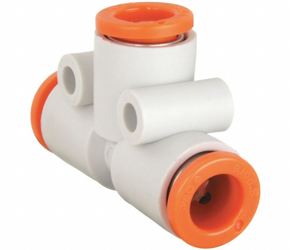 SMC Unión T , Tubo x Tubo , Tubo 4mm , Tubería 4mm - 36W744 | KQ2T04 ...