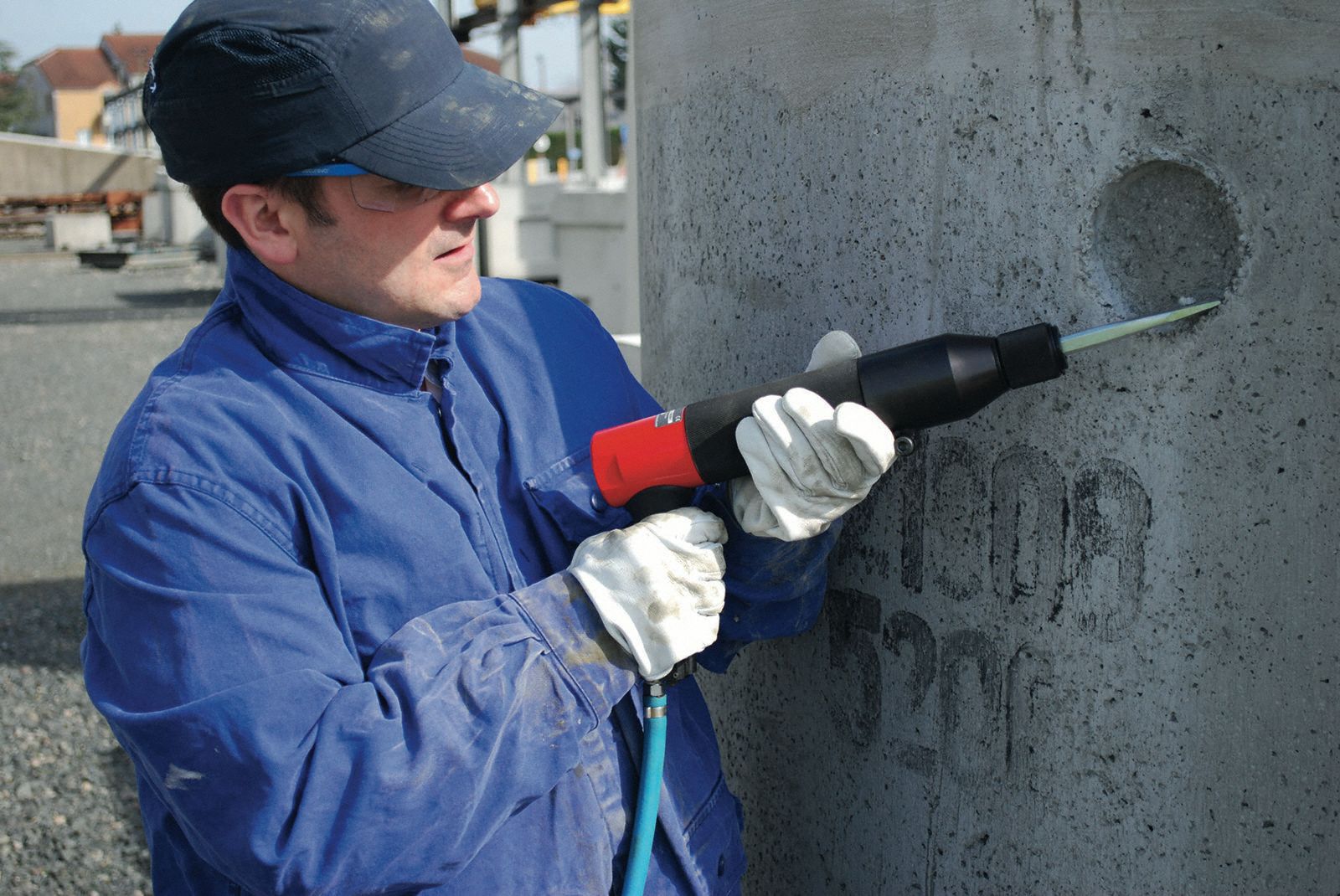 CHICAGO PNEUMATIC Needle Scaler Kit: 7/16 in Stroke Lg, 2,400 bpm, 1/4 ...