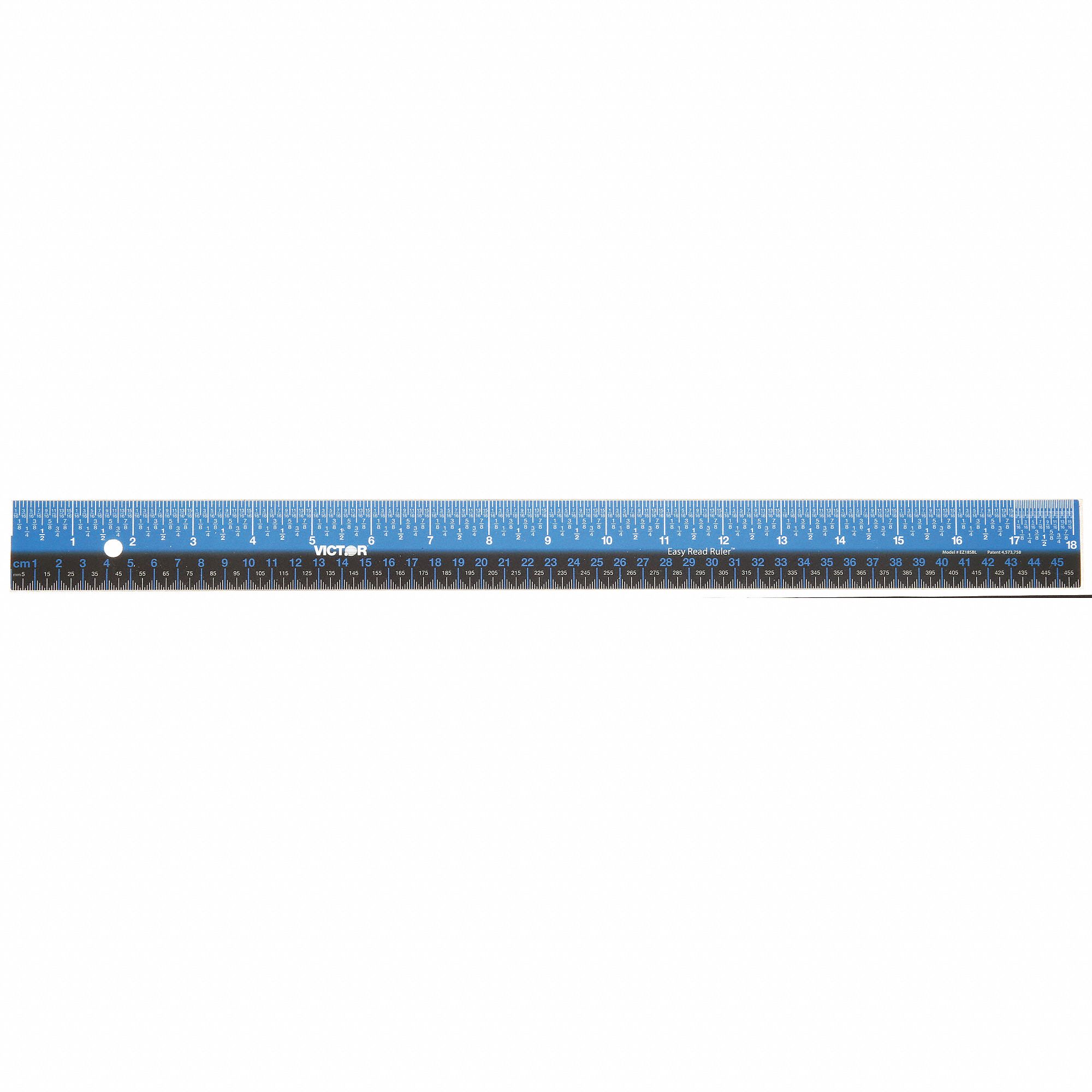 VICTOR, EZ18SBL, 18 3/16 in / 461.9 mm, Ruler - 36WE34|EZ18SBL - Grainger