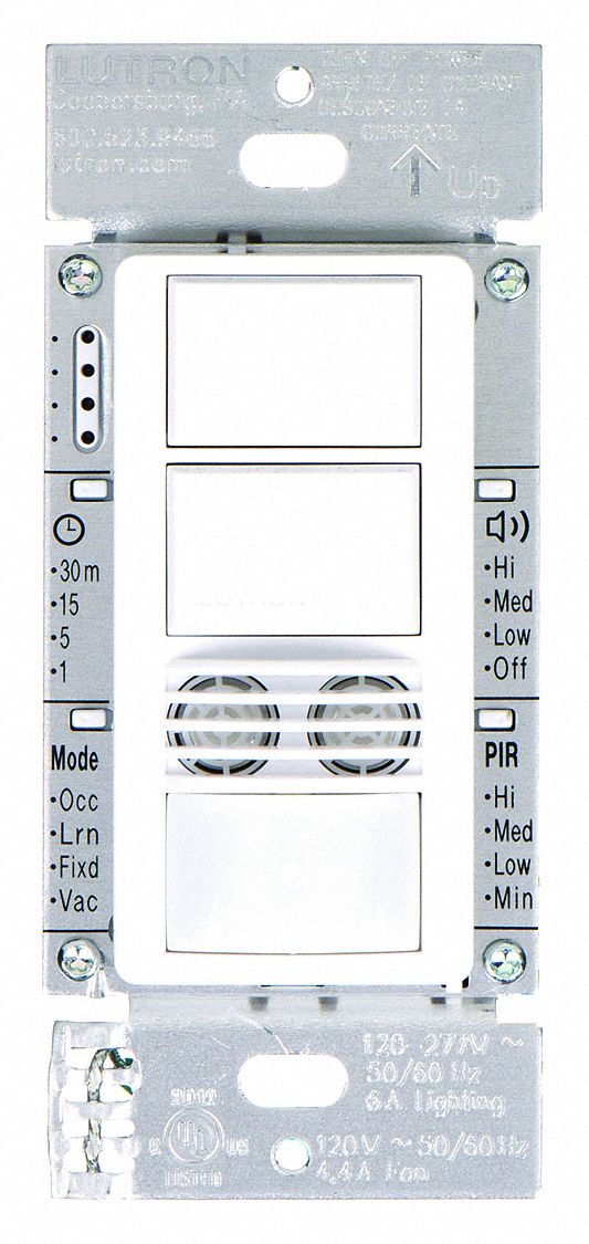LUTRON, Occupancy/Vacancy, Fluorescent/Halogen/Incandescent/LED ...